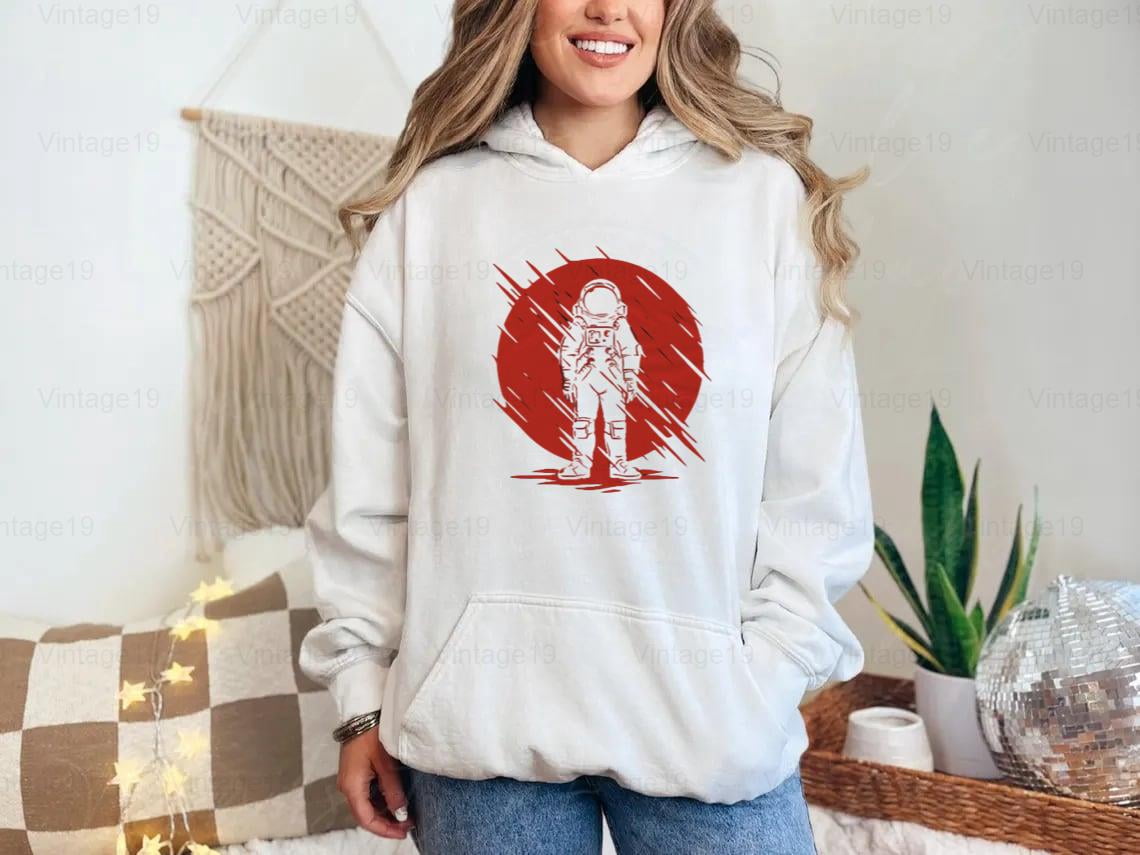 Cosmic Dawn Hoodie with Space-Inspired Futuristic Art Style, for men ...