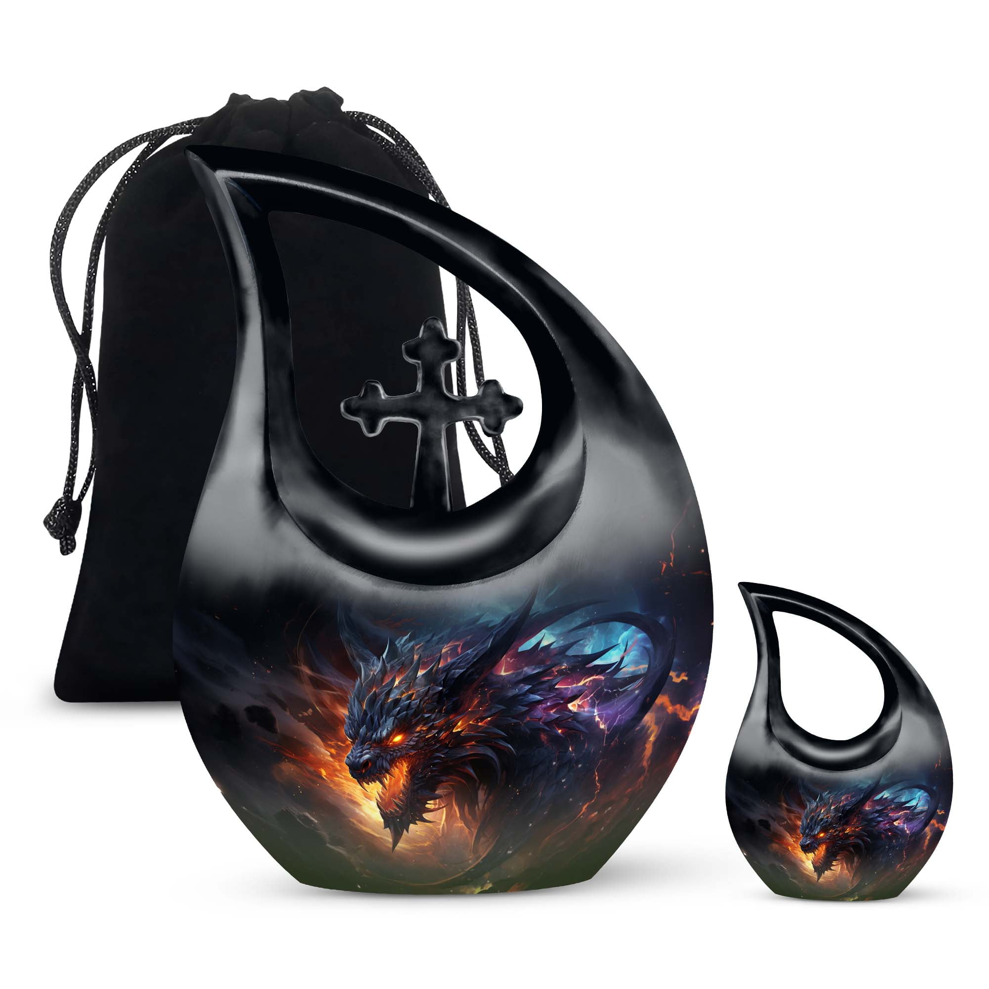 The Cosmic Dragon's Roar Urn - Urn For Ashes Adult - Urns For Human ...