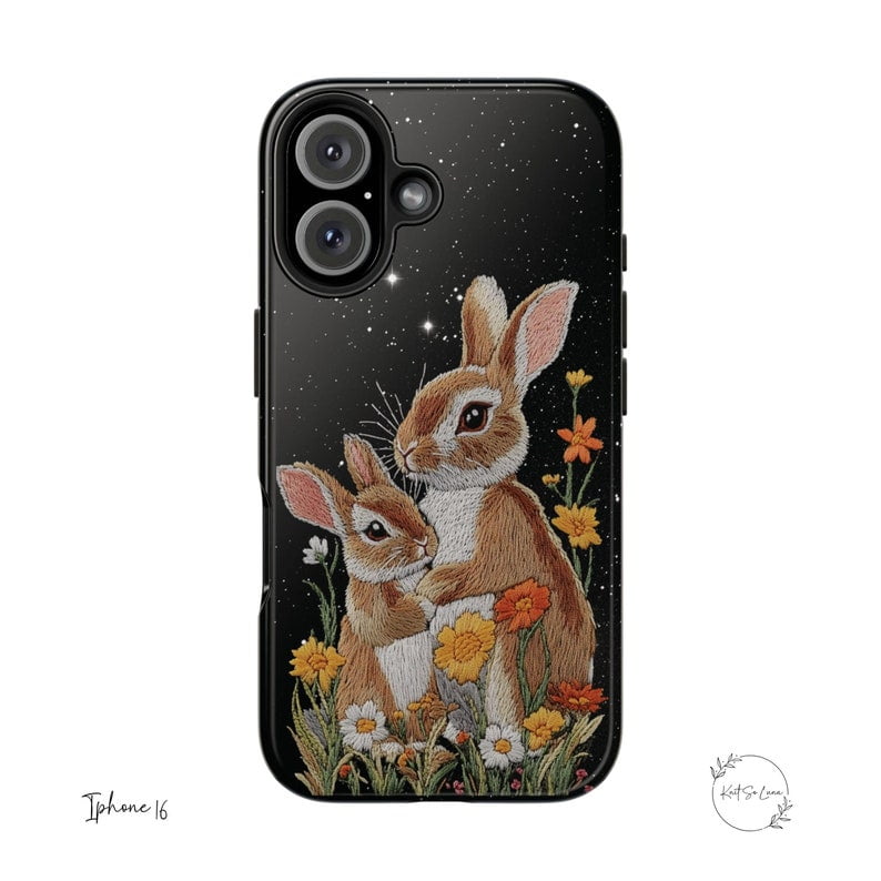 Cosmic Easter Bunnies Phone Case Compatible with iPhone 11 to 16 Pro ...