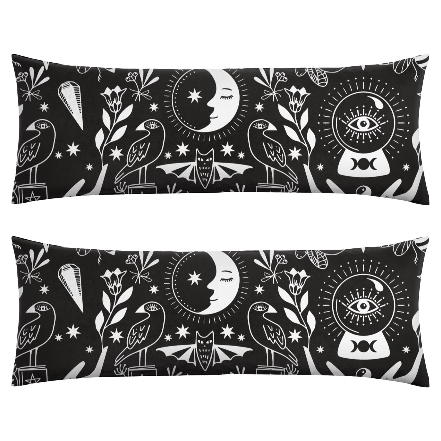 Cosmic Eclipse Body Pillow Cover 20x54 - Ethereal Lunar Design - Soft ...