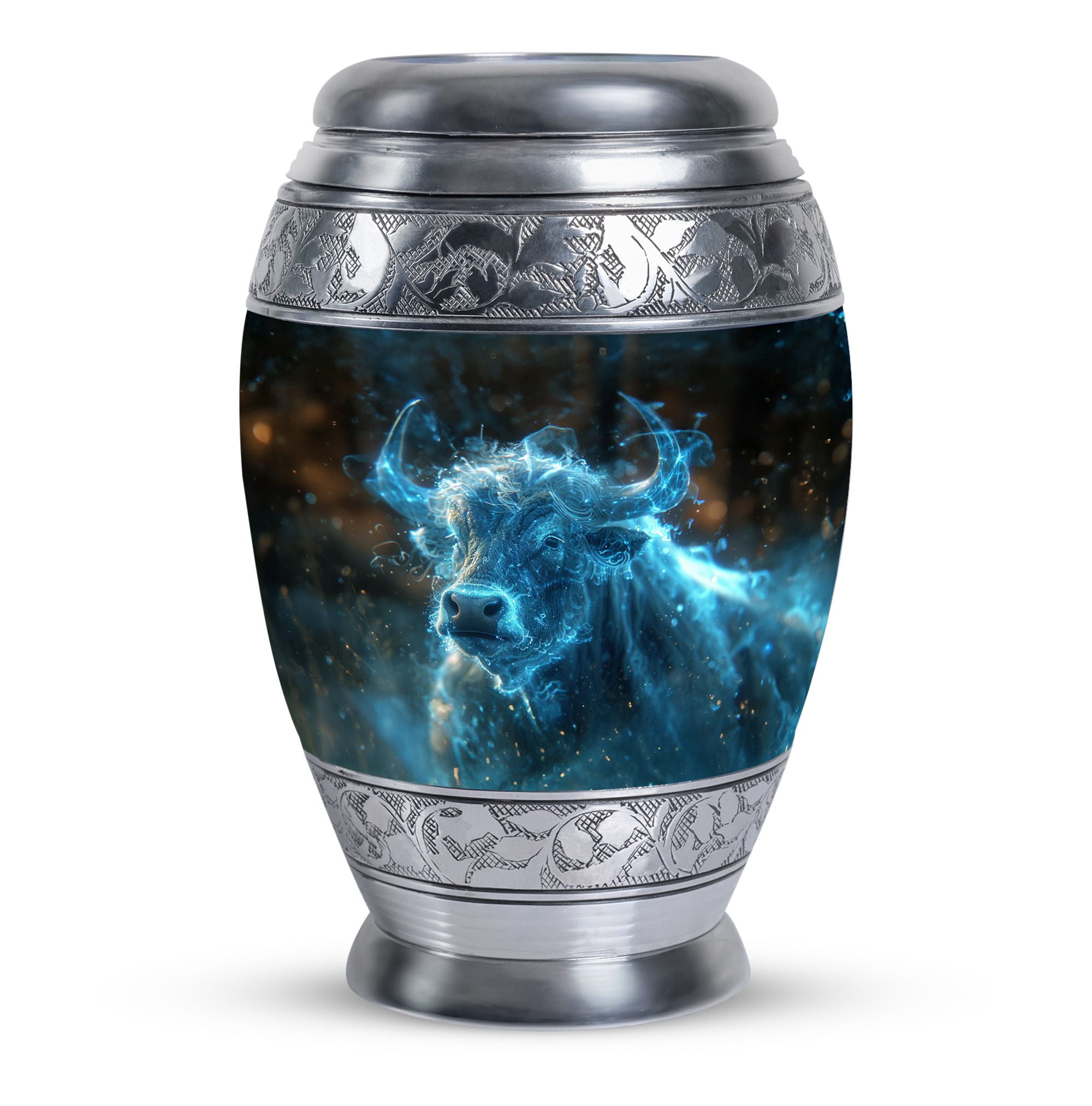 Cosmic Energy Bull Small Decorative Urn - Urns For Human Ashes Adult ...