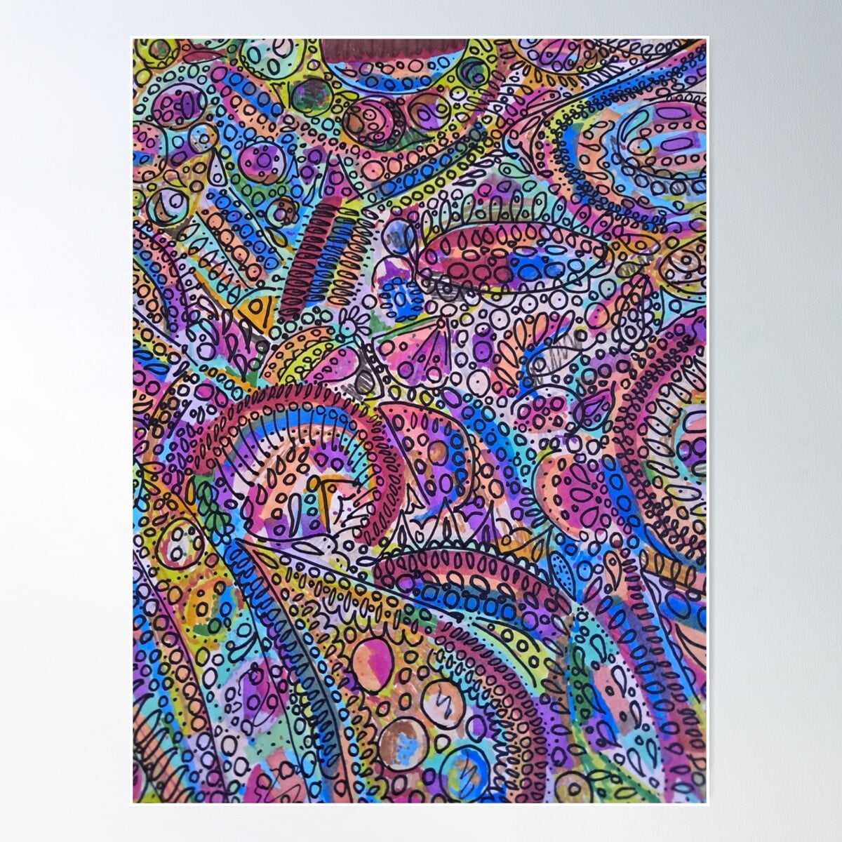 Cosmic Entanglement Poster Wall Art, Modern Wall Decor For Living Room ...