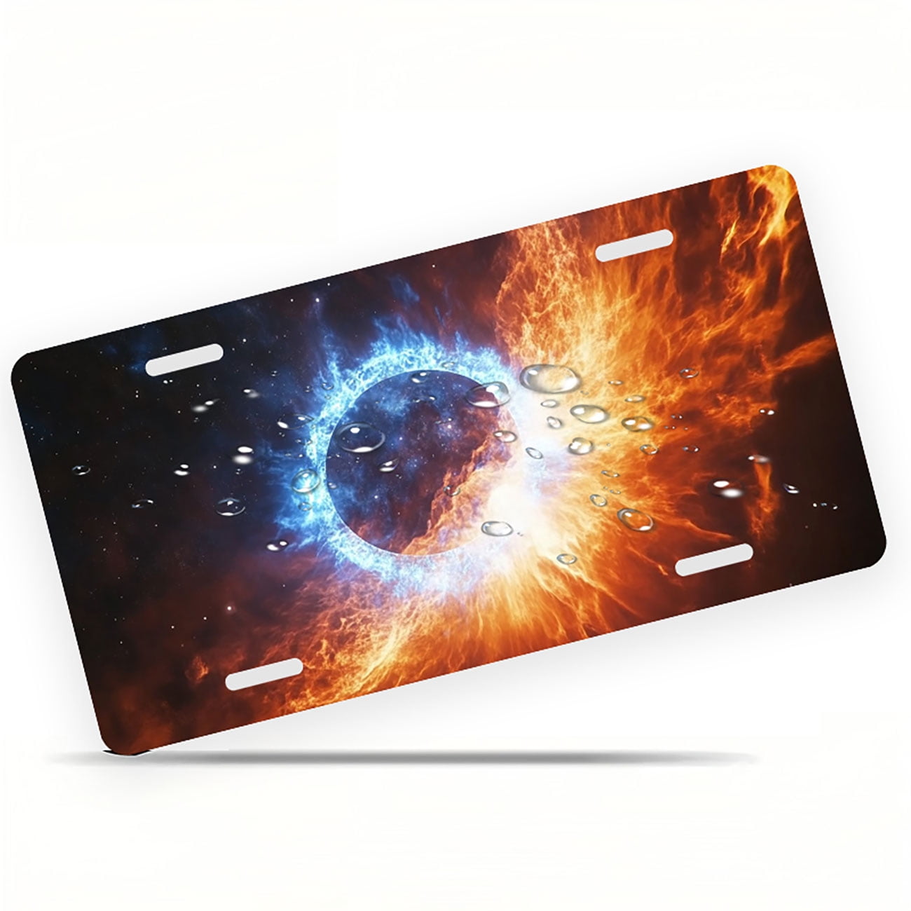 Cosmic Explosion Funny Personalized License Plate Rust-proof Stainless ...