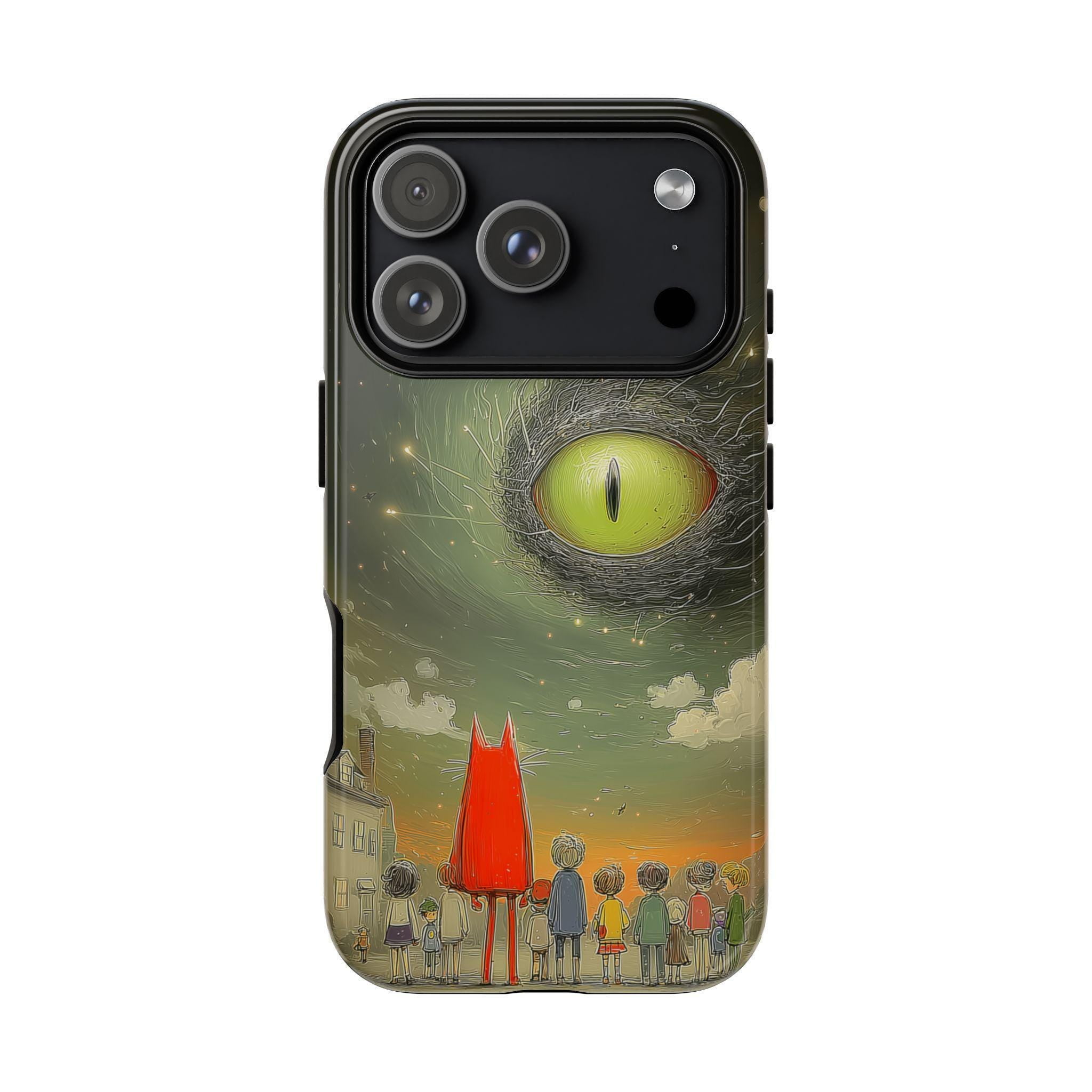Cosmic Eye Horror Summer Night Comic Style Art Phone Case 17 16 15 14 ...