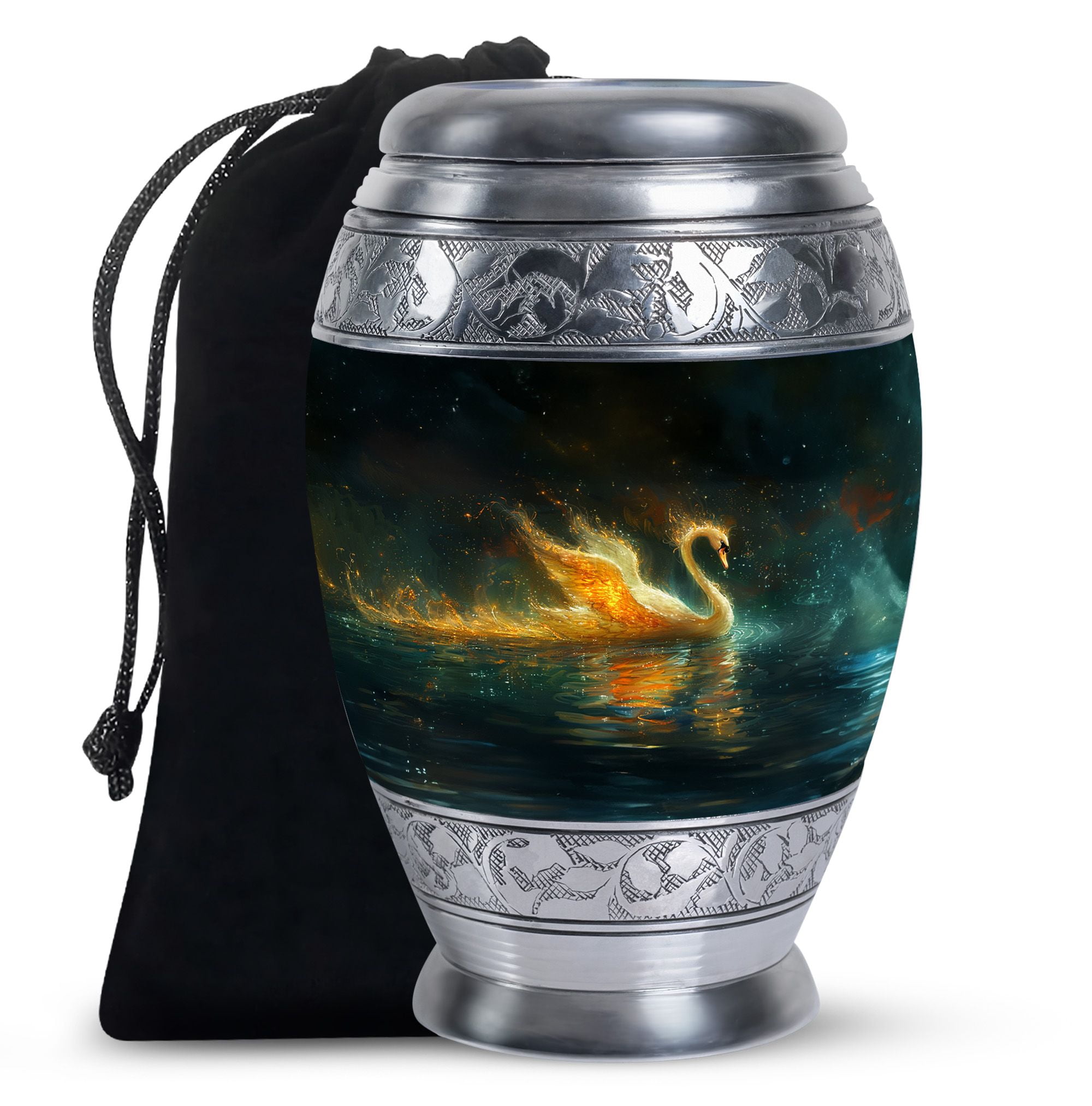 Cosmic Fire Swan Cosmic Fire Swan - Burial Urns For Human Ashes ...