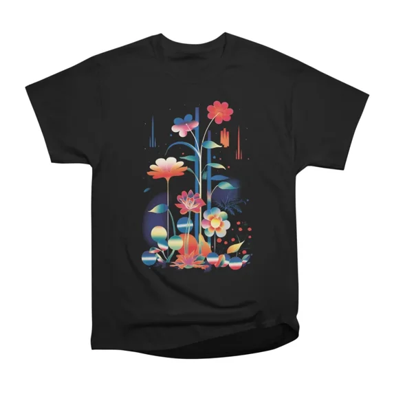 Cosmic Flora T-Shirt Tee Gift For Him Merch For Her Apparel For Friend ...