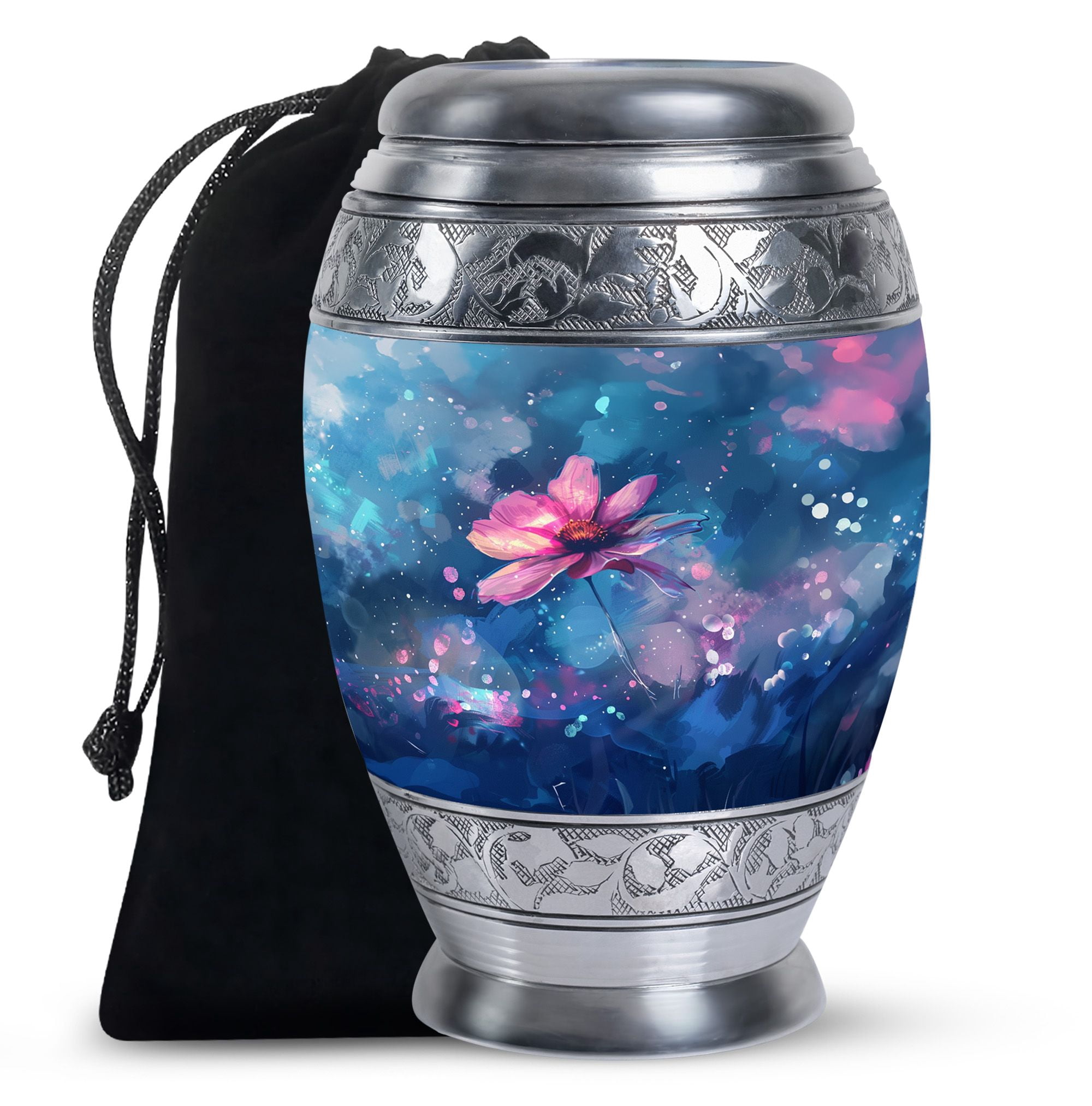 Cosmic Floral Urn, Funeral Urns For Human Ashes Adult Female Mom, Urn ...