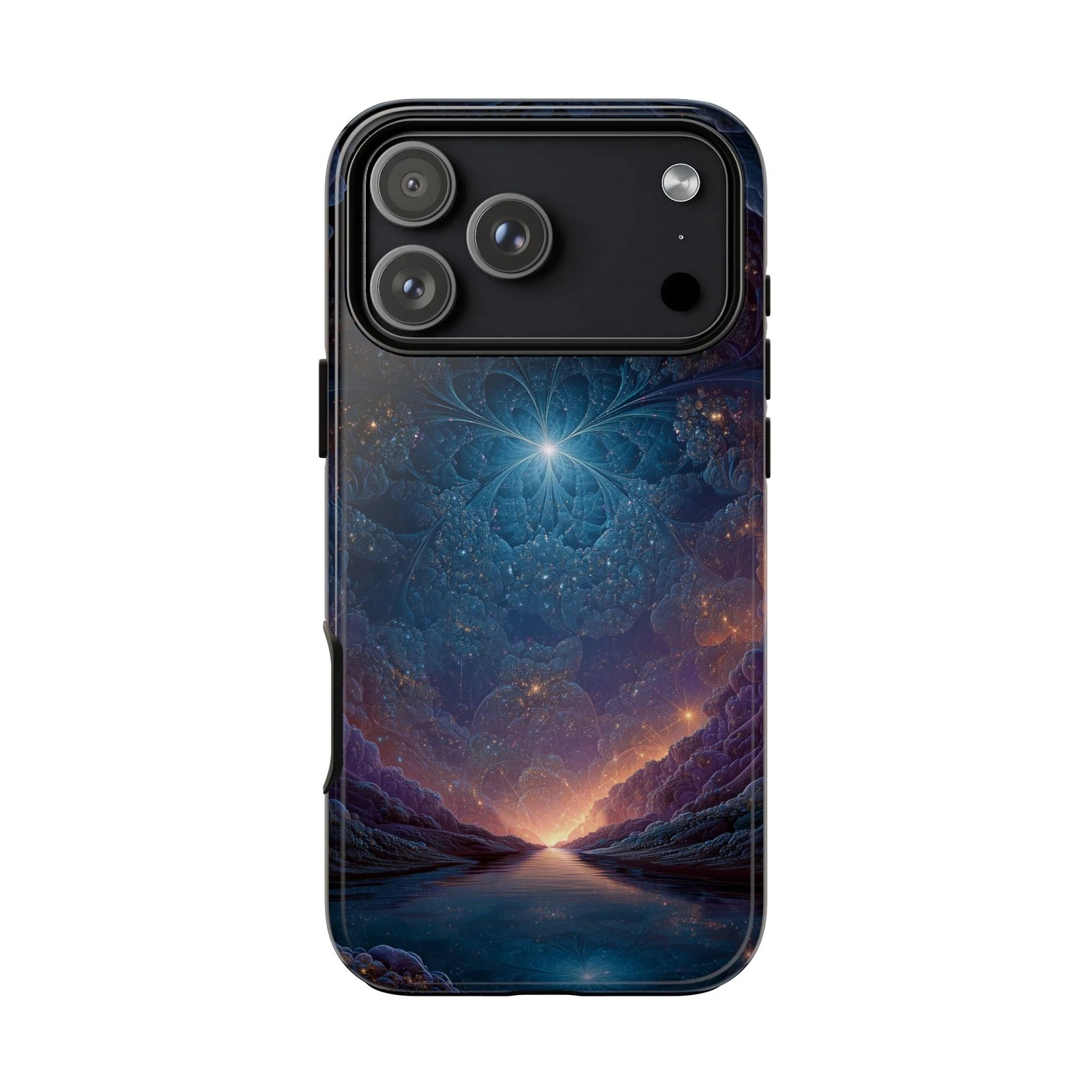 Cosmic Fractal Landscape Sci-Fi Scene Case for iPhone 11-17 Pro Max ...