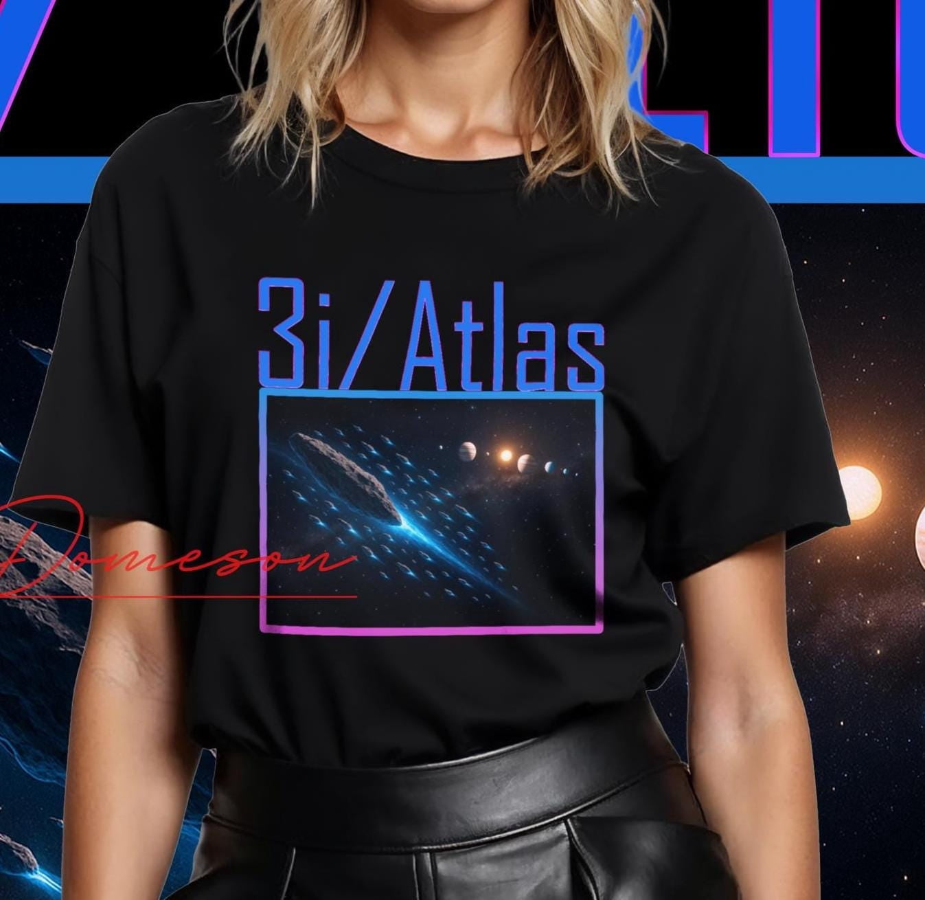 Cosmic Galaxy Spaceship Graphic T-Shirt for Astronomy Enthusiasts ...