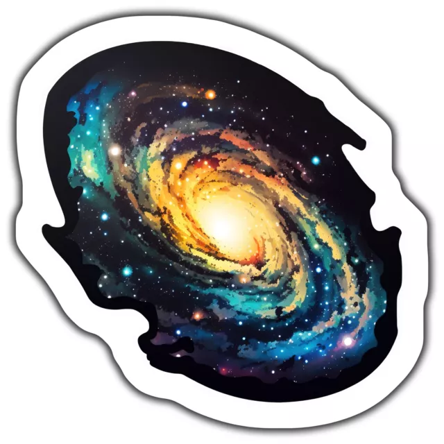 Cosmic Galaxy Sticker, Space Art Vinyl Decal, Astronomical Universe ...