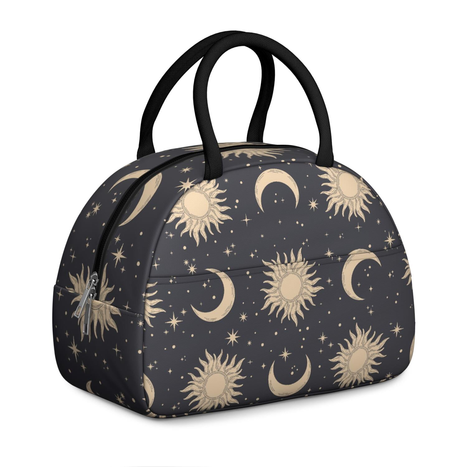 Cosmic Goth Lunch Bag with Astrology Print, Insulated Reusable Tote ...