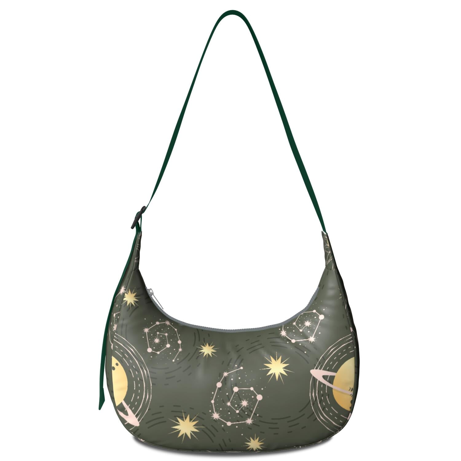 Cosmic Gothic Celestial Crossbody Bag, Astrology Sun Moon Print, Starry ...