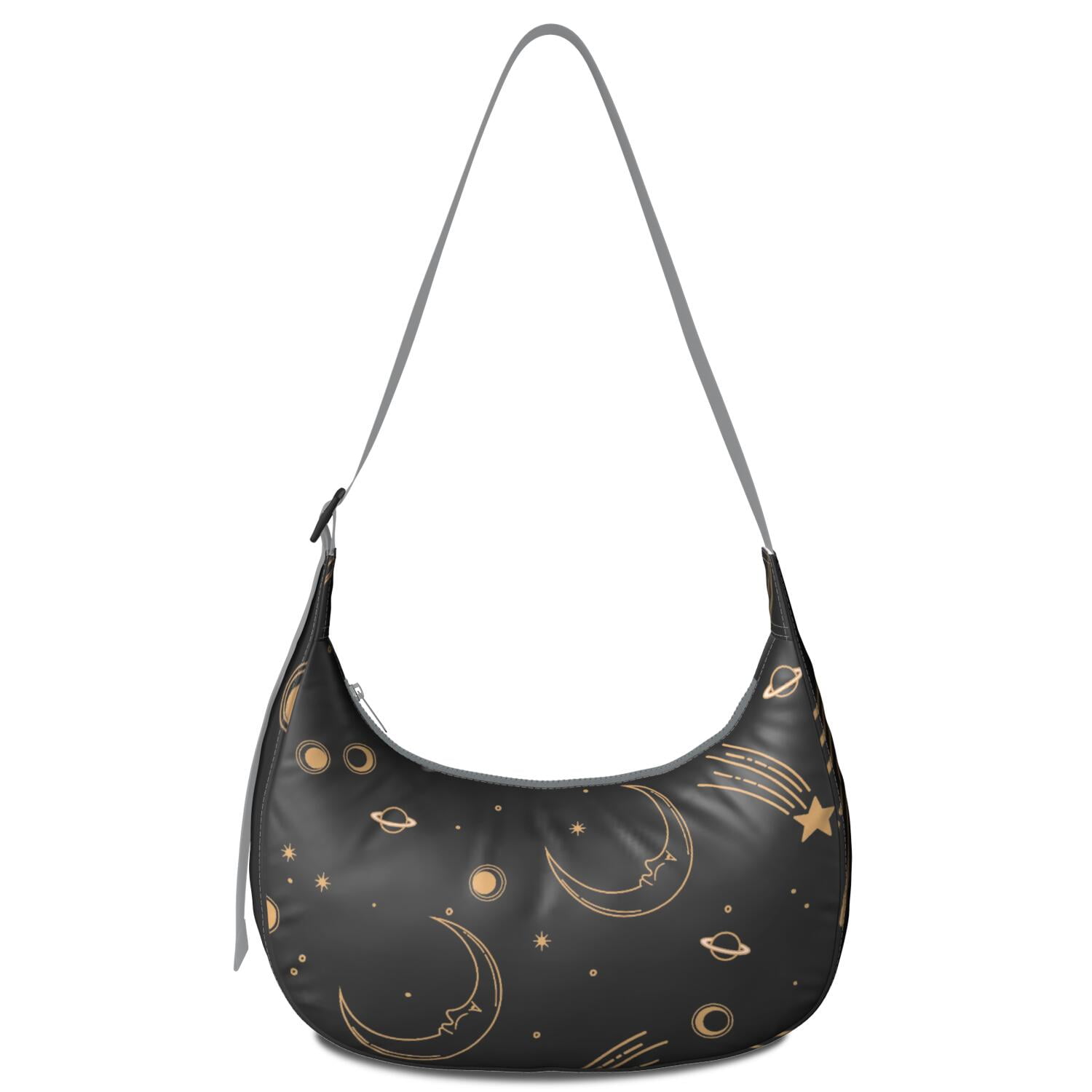 Cosmic Gothic Celestial Crossbody Bag, Astrology Sun Moon Print, Starry ...