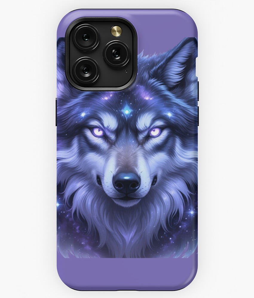 Cosmic Howl Mystical Wolf Galaxy G5662 Phone Case for iPhone17 16 15 14 ...