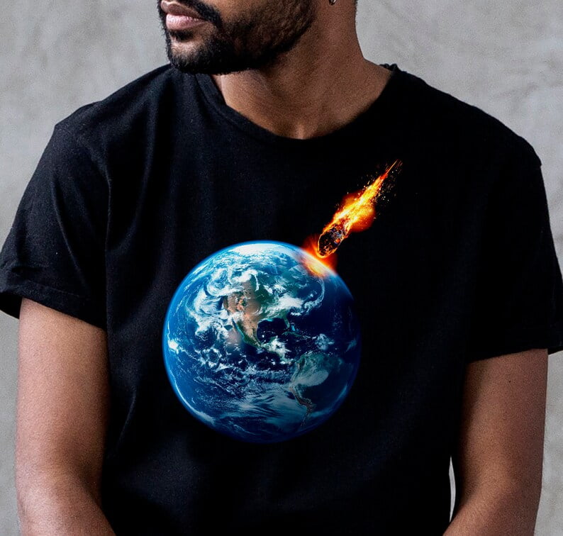 Cosmic Impact Tee, Asteroid Shirt, Extinction Level Event T-shirt ...