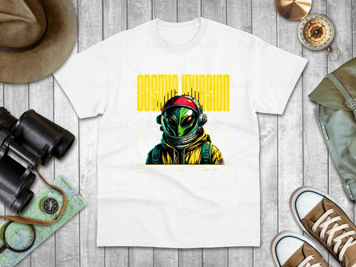 Cosmic Invasion T-shirt, Sweatshirt, Hoodie with Alien Outer World ...