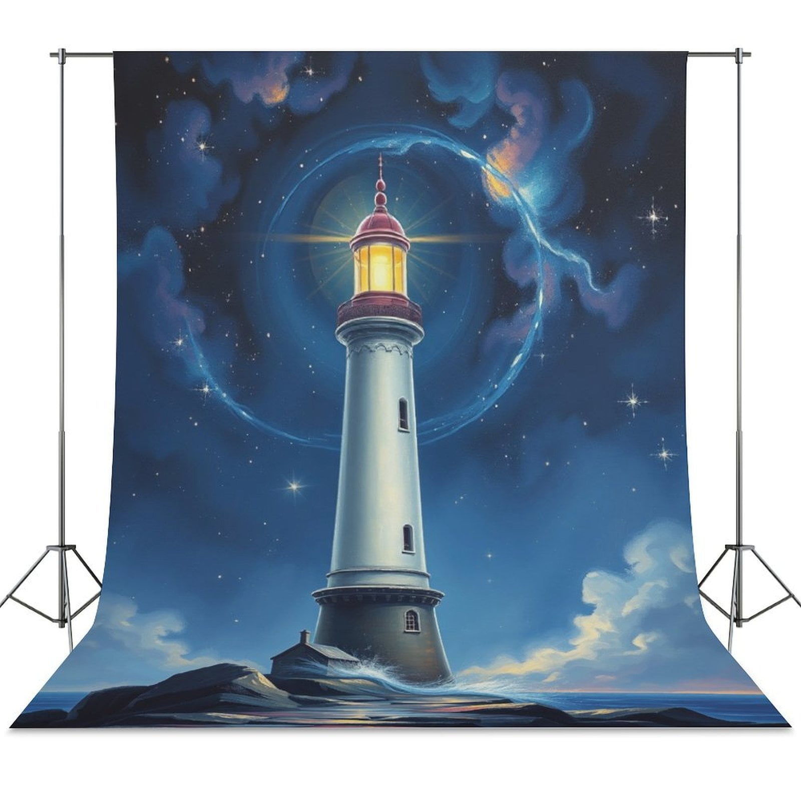 Cosmic Lighthouse Beacon Photography Backdrops Adult Photostudio Props ...