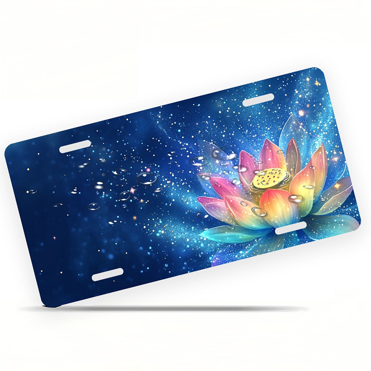Cosmic Lotus Funny Personalized License Plate Rust-proof Stainless ...