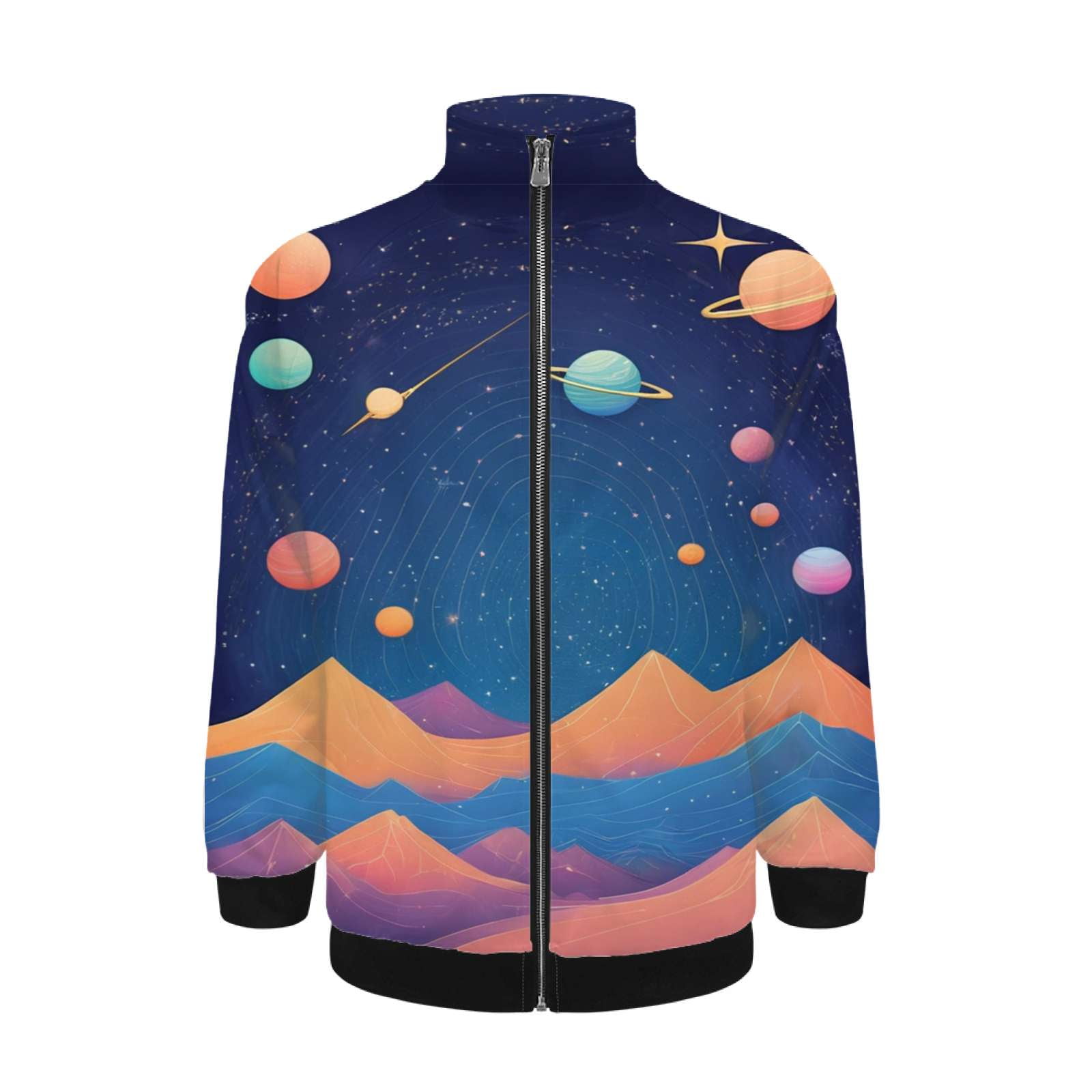 Cosmic Mountain Dream Jacket Men's Street Cool Long Sleeves Coat ...