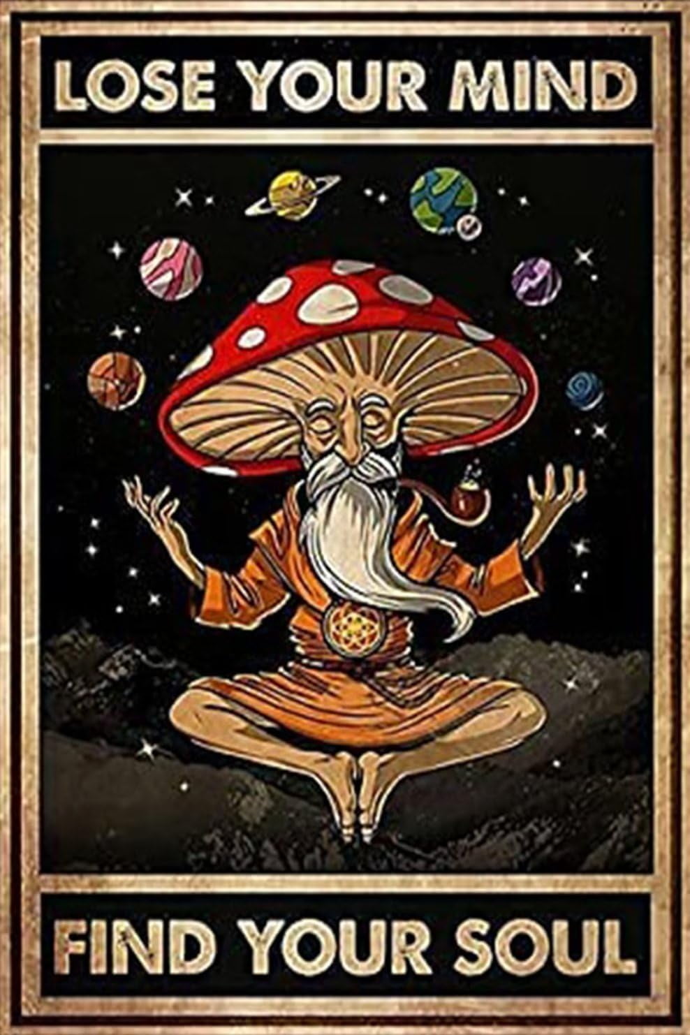 Cosmic Mushroom Old Man Diamond Art Kits For Adults Lose Your Mind Find ...