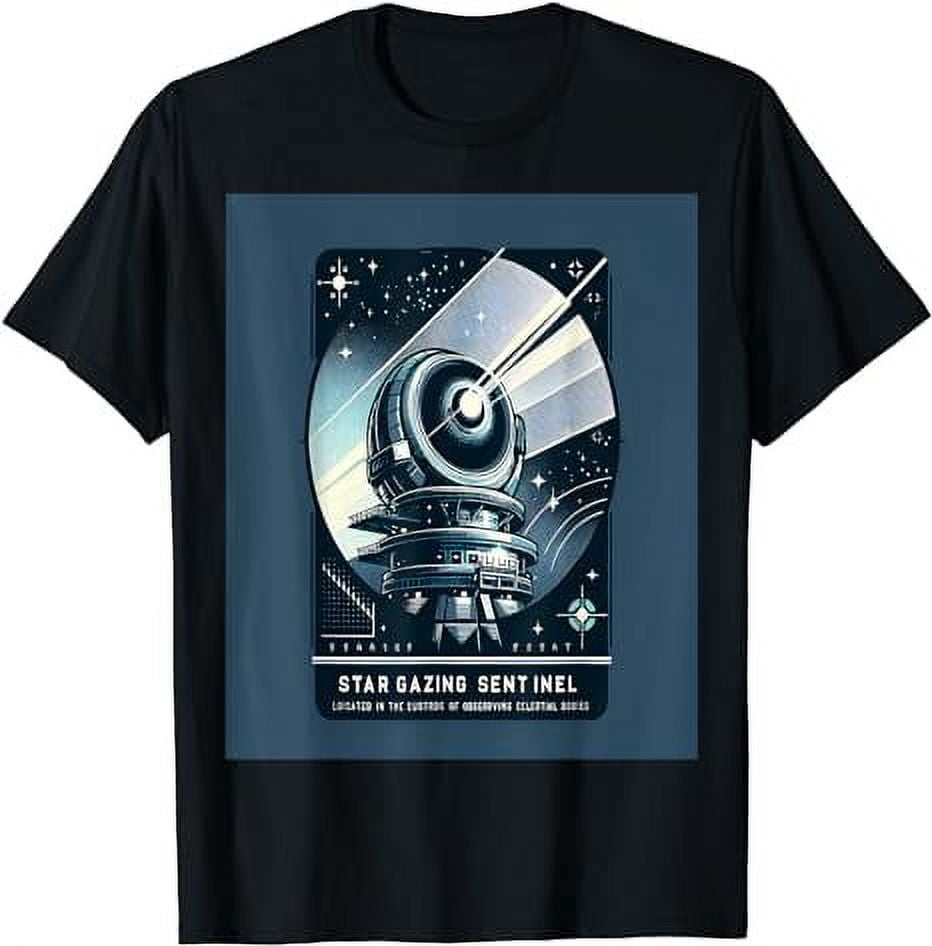 Cosmic Observatory Stargazing Sentinel T-Shirt - Walmart.com