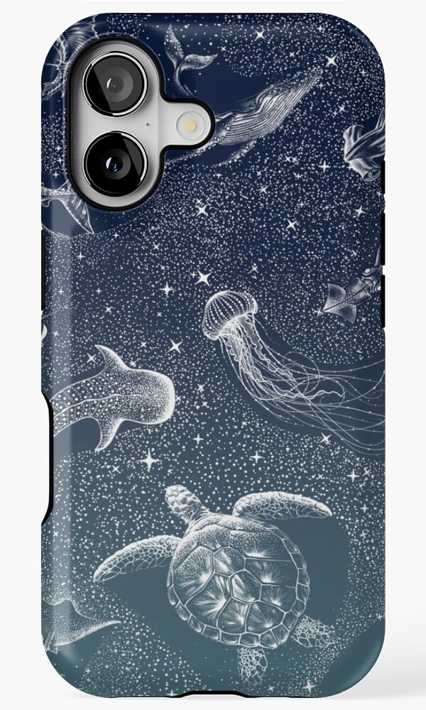 Cosmic Ocean Turquoise Grad Sea Whale Galaxy Art Case Phone Case for ...