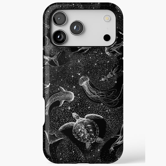 Cosmic Ocean Wonders Turtle Jellyfish Whale Phone Case for iPhone 11 ...