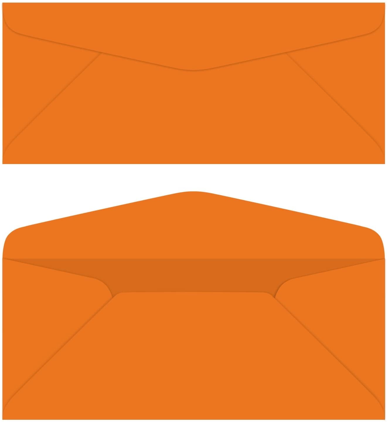 Orange #10 Business Color Mailing Envelopes | 4 1/8 X 9 ½ inches | 24lb ...