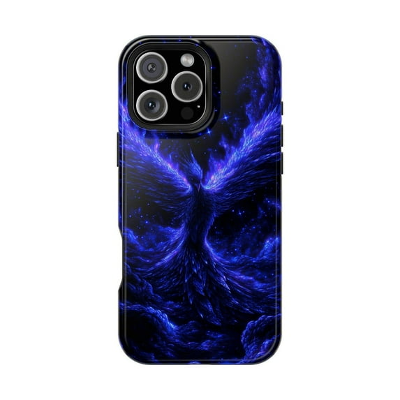 Cosmic Phoenix Cloud Nova Blue Abstract Celestial Artwork Phone Case ...
