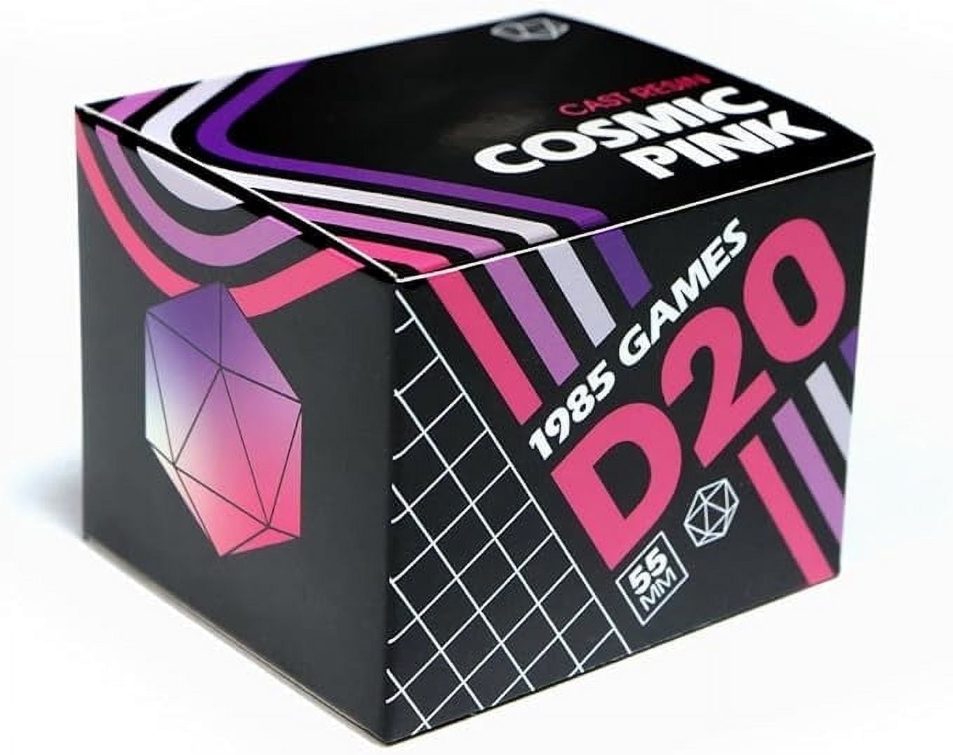 1985 Games Cosmic Pink 55mm Giant D20 Sharp Edge RPG Dice - Walmart.com