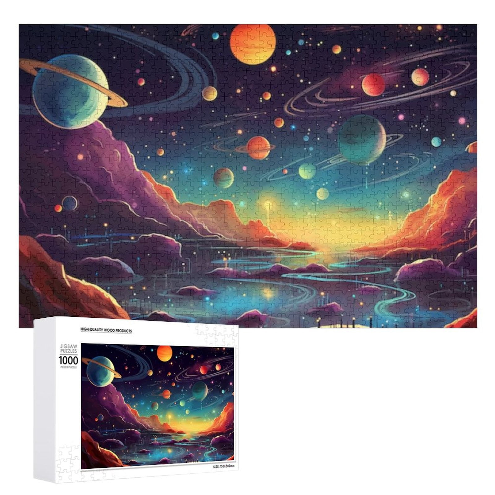 Cosmic Planet Jigsaw Puzzle – 1000-Piece Fun Challenge for Adults ...