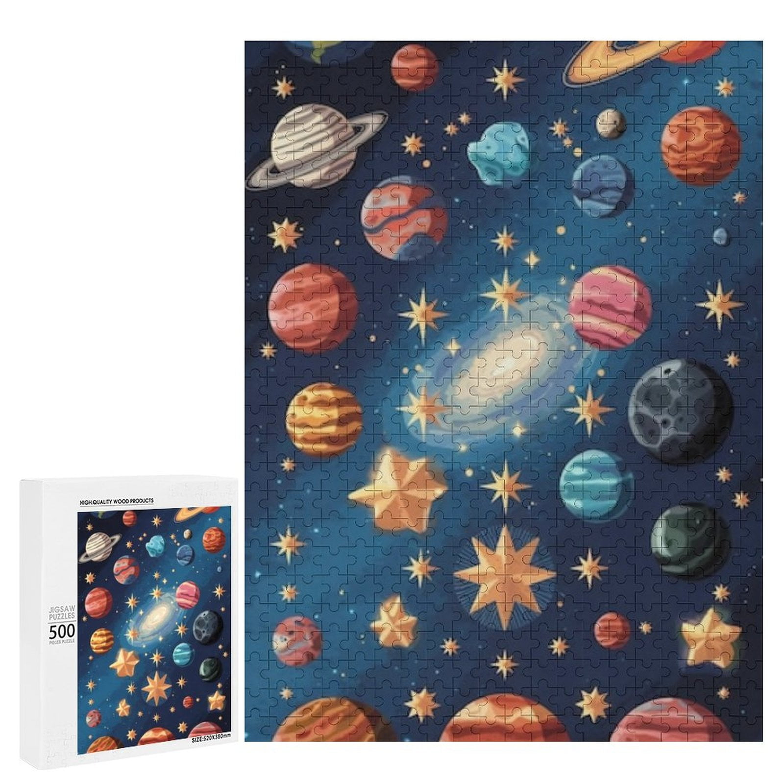 Cosmic Planet Puzzle 500 Pieces – Mind-Bending Challenge, Perfect for ...
