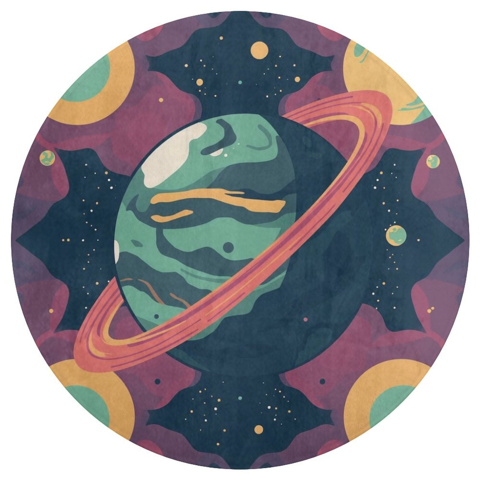 Cosmic Planet Round Carpet Living Room Carpet Modern And Stylish Living ...