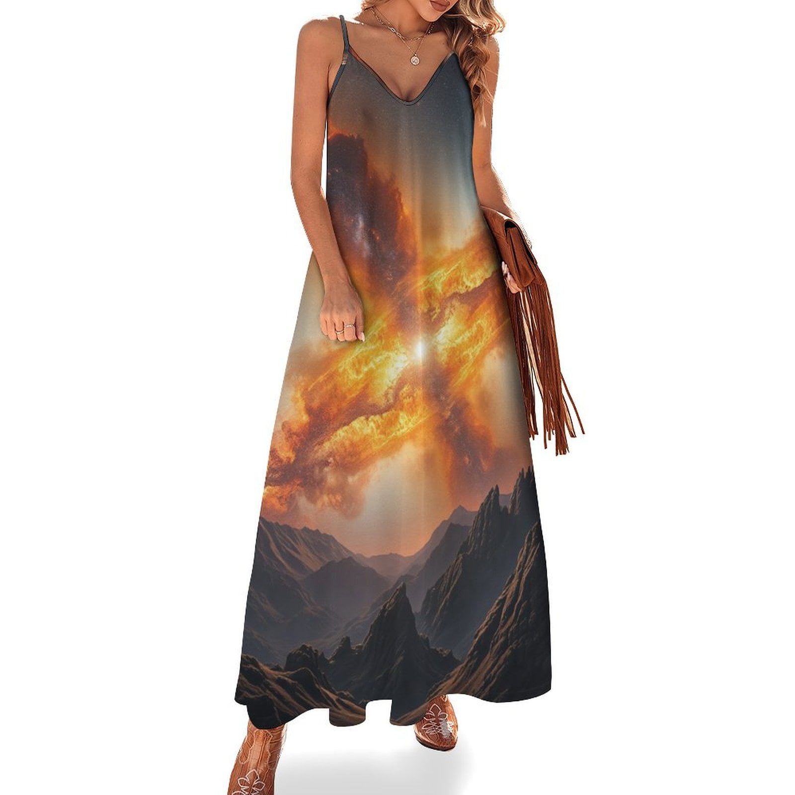 Cosmic Planet Sleeveless Dress Prom Dress Dresses Women Summer 2025 ...