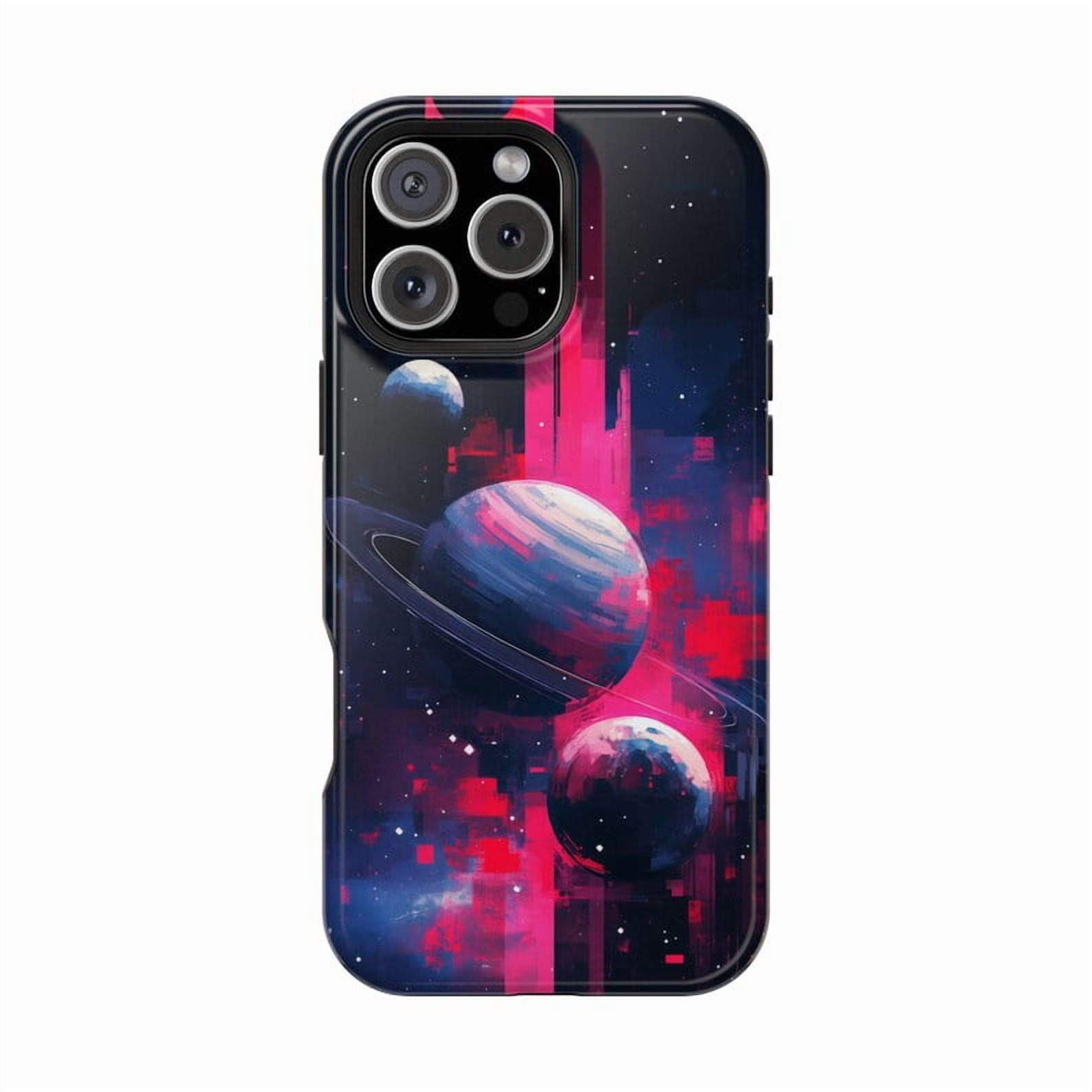 Cosmic Planet System Artwork Phone Case Outer Space Abstract for iPhone ...