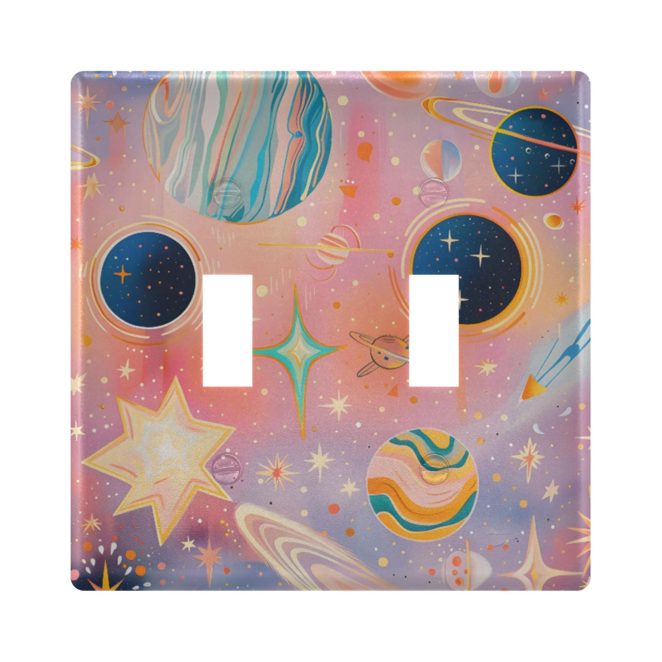 Cosmic Planets and Galaxy Light Switch Cover Electrical Outlet Cover ...