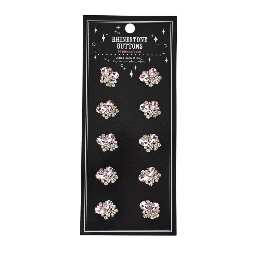 Cosmic Rhinestone Gem Cluster Buttons, 10-Count - Walmart.com