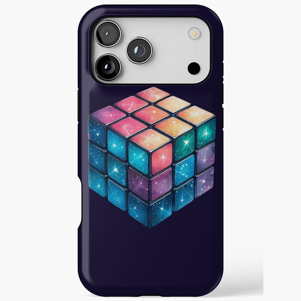 Cosmic Rubik Cube Galaxy Puzzle Space Design Phone Case for iPhone 11 ...