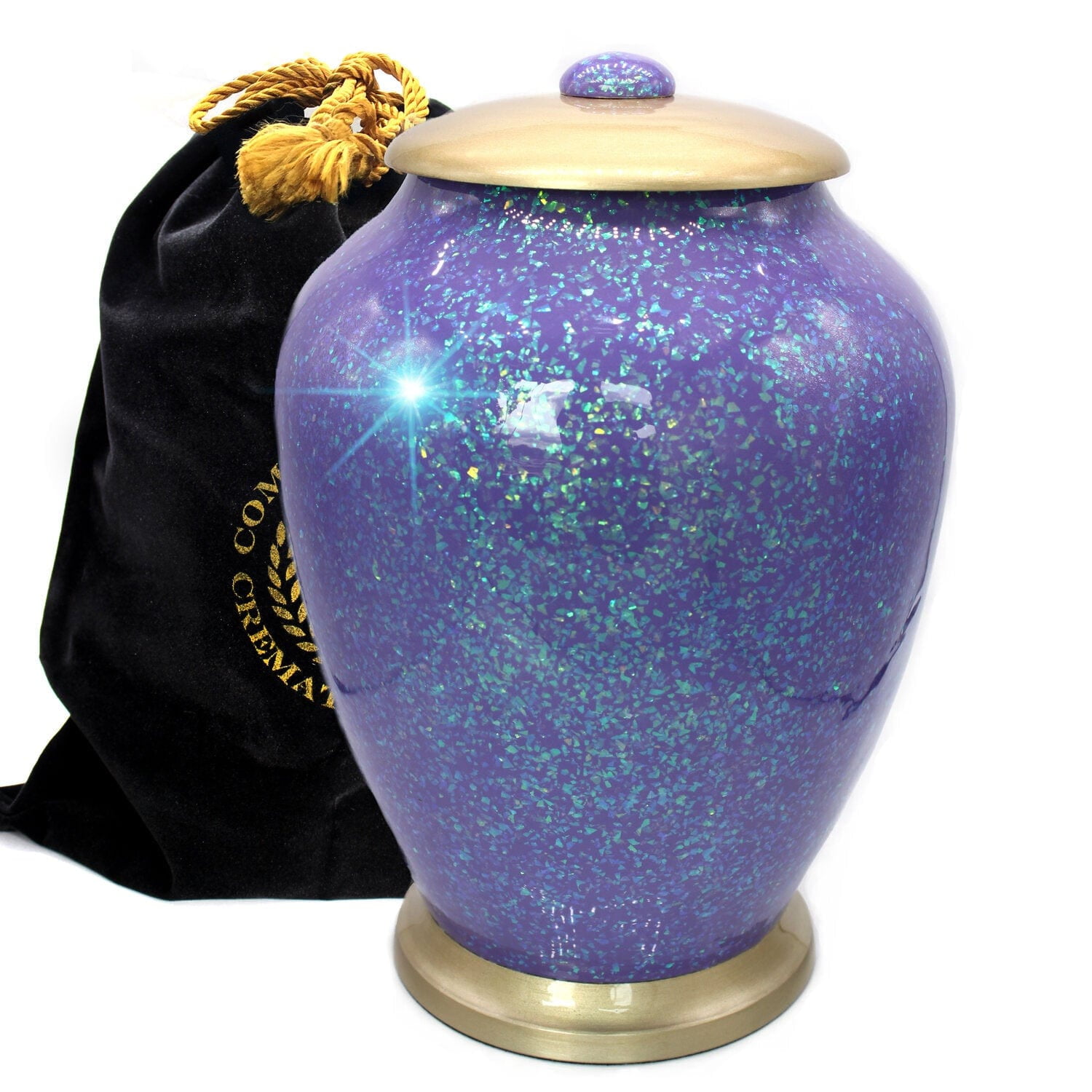 Cosmic Shimmering Light Sparkly Cremation Urns for Human Ashes Adult ...