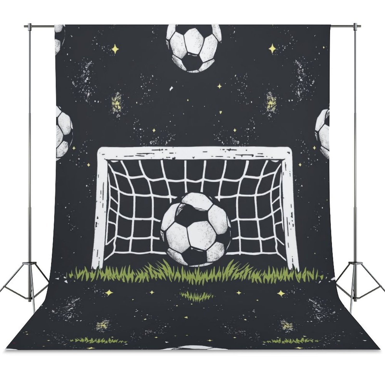 Cosmic Soccer Goal Backdrop Baby Shower Newborn Portrait Girl Boy ...