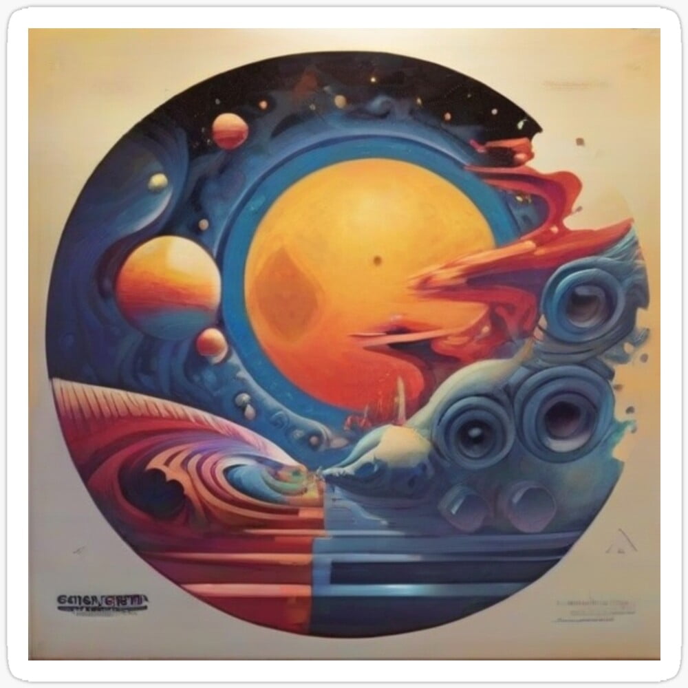 Cosmic Sound Sticker Phone Decal Water Bottle Stickers Car Decals ...