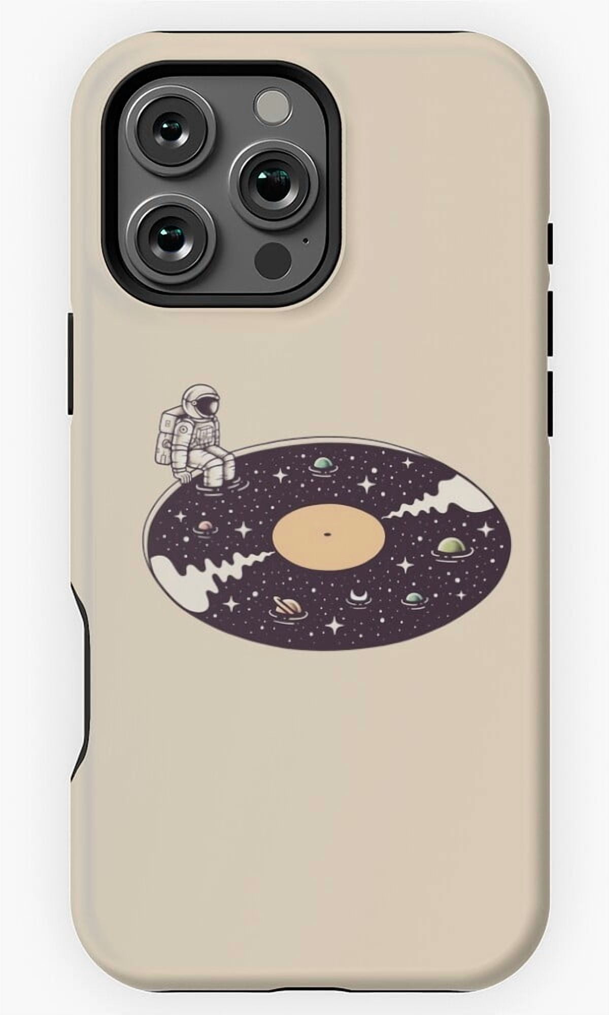 Cosmic Sound Waves Galaxy Abstract Space Print iPhone 11–16 Pro Max ...