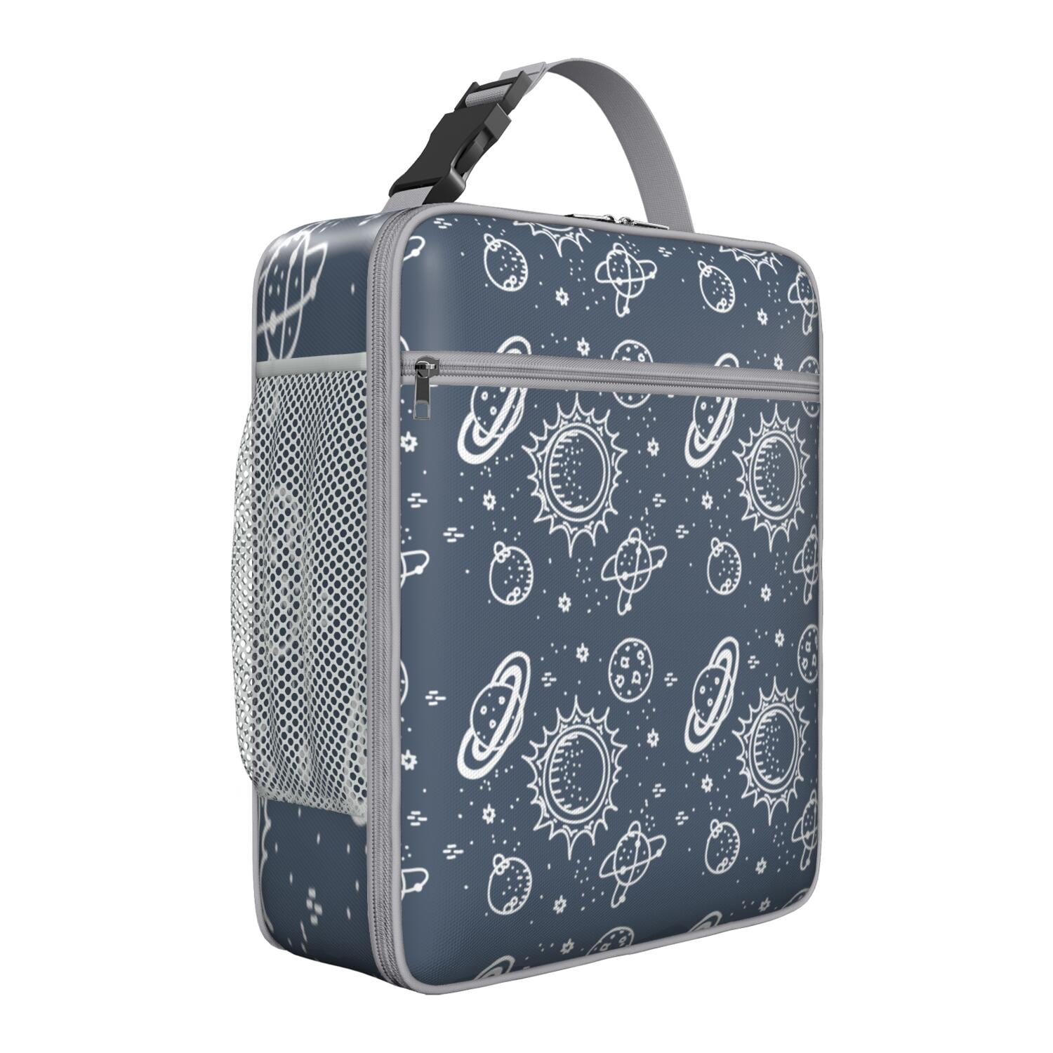 Cosmic Space Insulated Lunch Box – Sci-fi Aesthetic Bento Tote with ...