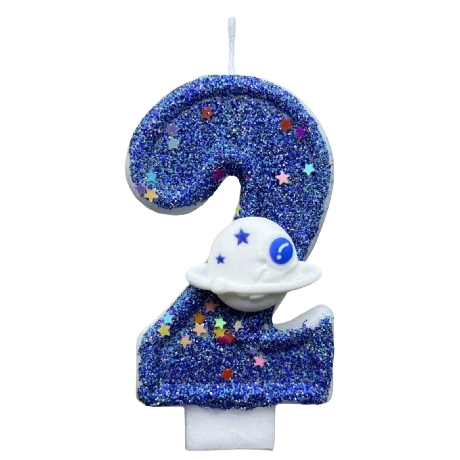 Cosmic Space Theme Number 0-10 Cake Candle for Anniversary Party Decor ...