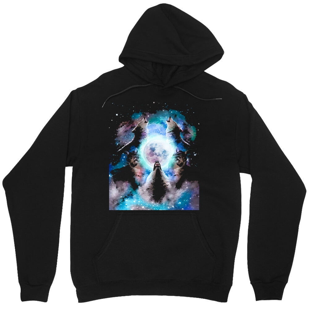 Cosmic Space Wolf Howling Graphic Galaxy Animal Spirit Art Novelty ...