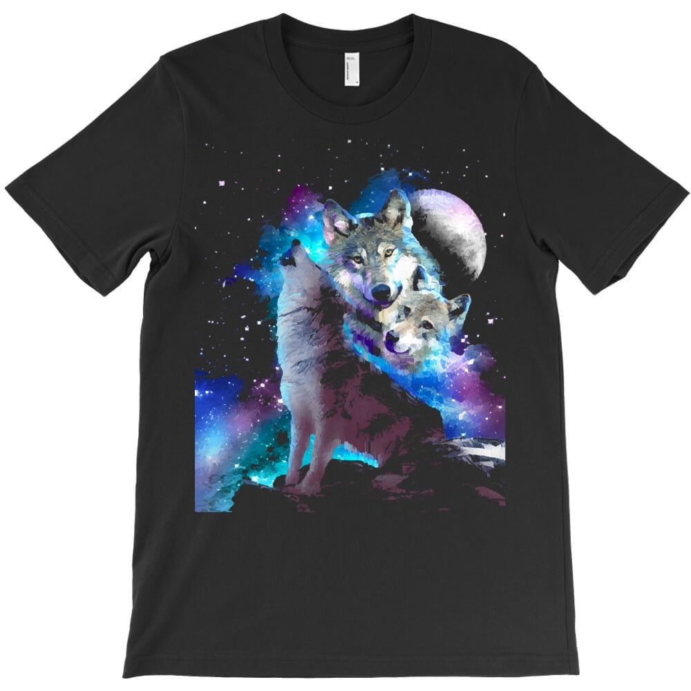 Cosmic Space Wolf Wolves Family Howling Funny Galaxy Animal Graphic ...
