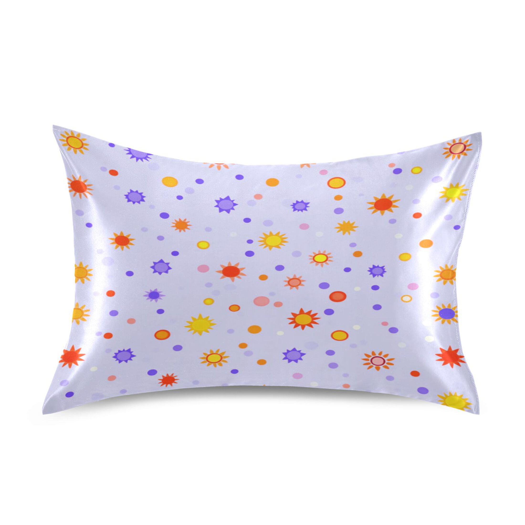 Cosmic Stars Pattern Pillowcase Standard Size Luxury Silky Soft Wrinkle ...