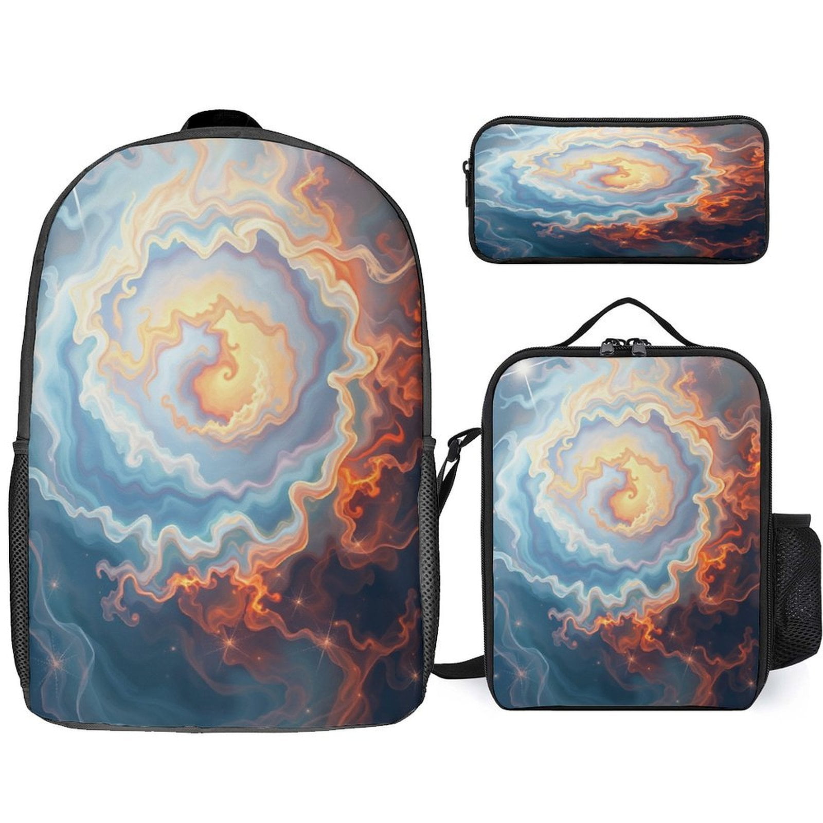Cosmic Swirling Nebula Backpack Bookbag Students Bags S Rucksack Lunch ...