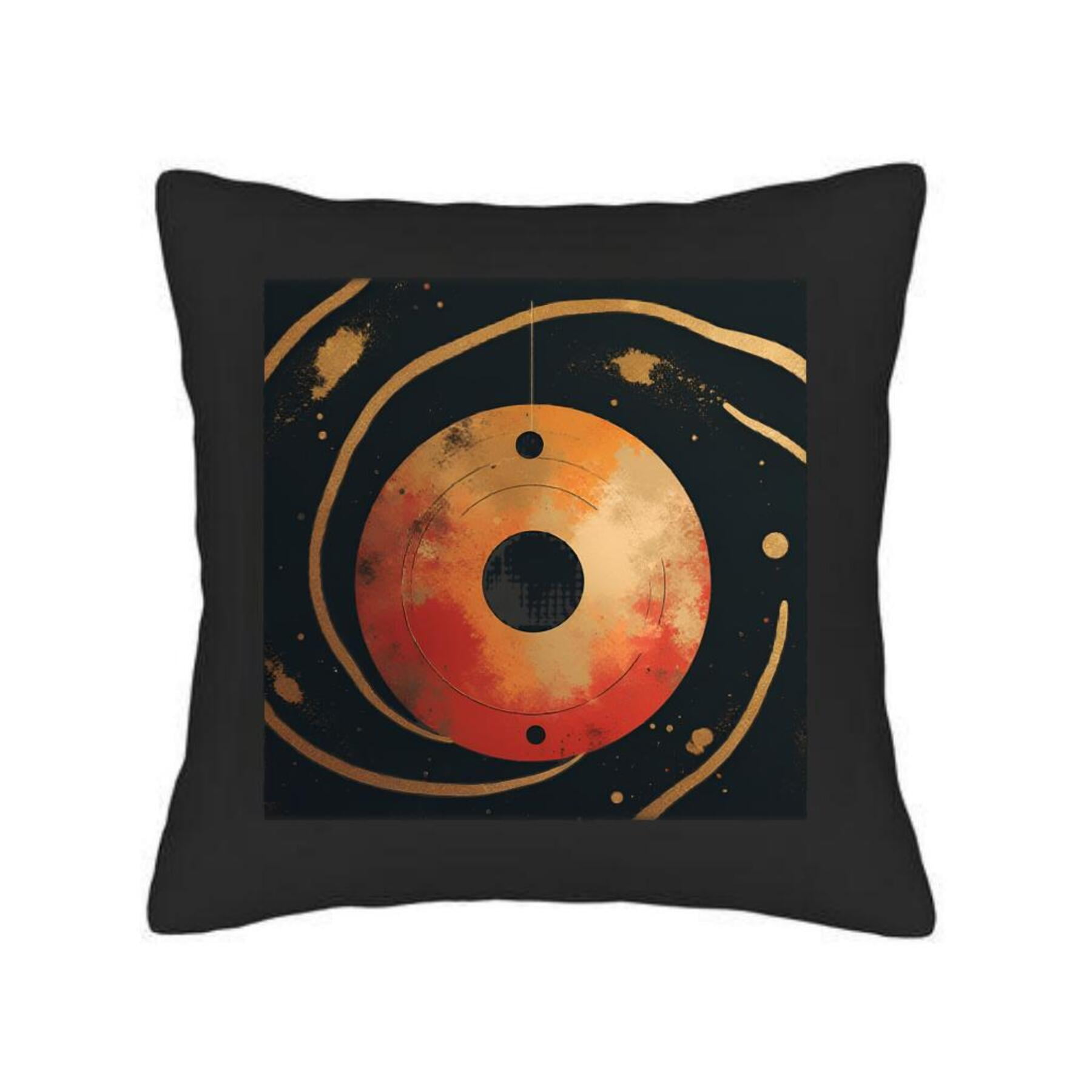 Cosmic Throw Pillow Covers 18x18 Set of 2 - Black Background with ...