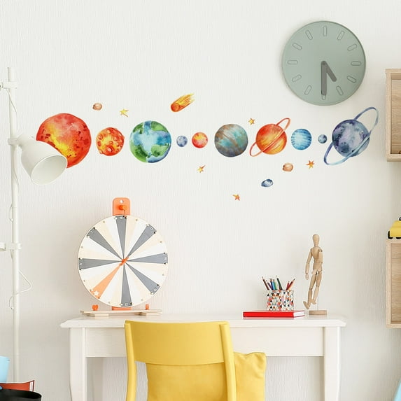 Cosmic Wall Stickers Background Wall Children's Room Decoration Wall ...